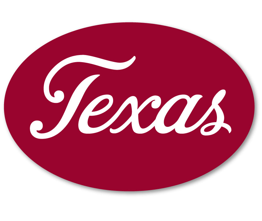 Texas Script Decal – Made in CC Wholesale